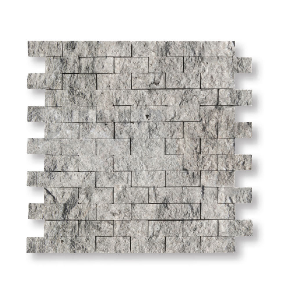 Seagrass Limestone 1,5cmx2,3cmx4,8cm | 5/8x1x2 inch Split Face Mosaic ...